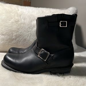 Frye | Shoes | 32 Frye Engineer 8r Moto Leather Boots | Poshmark